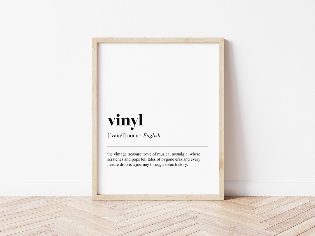 Vinyl Definition Print Vinyl Decor Art Vinyl Definition Printable ...