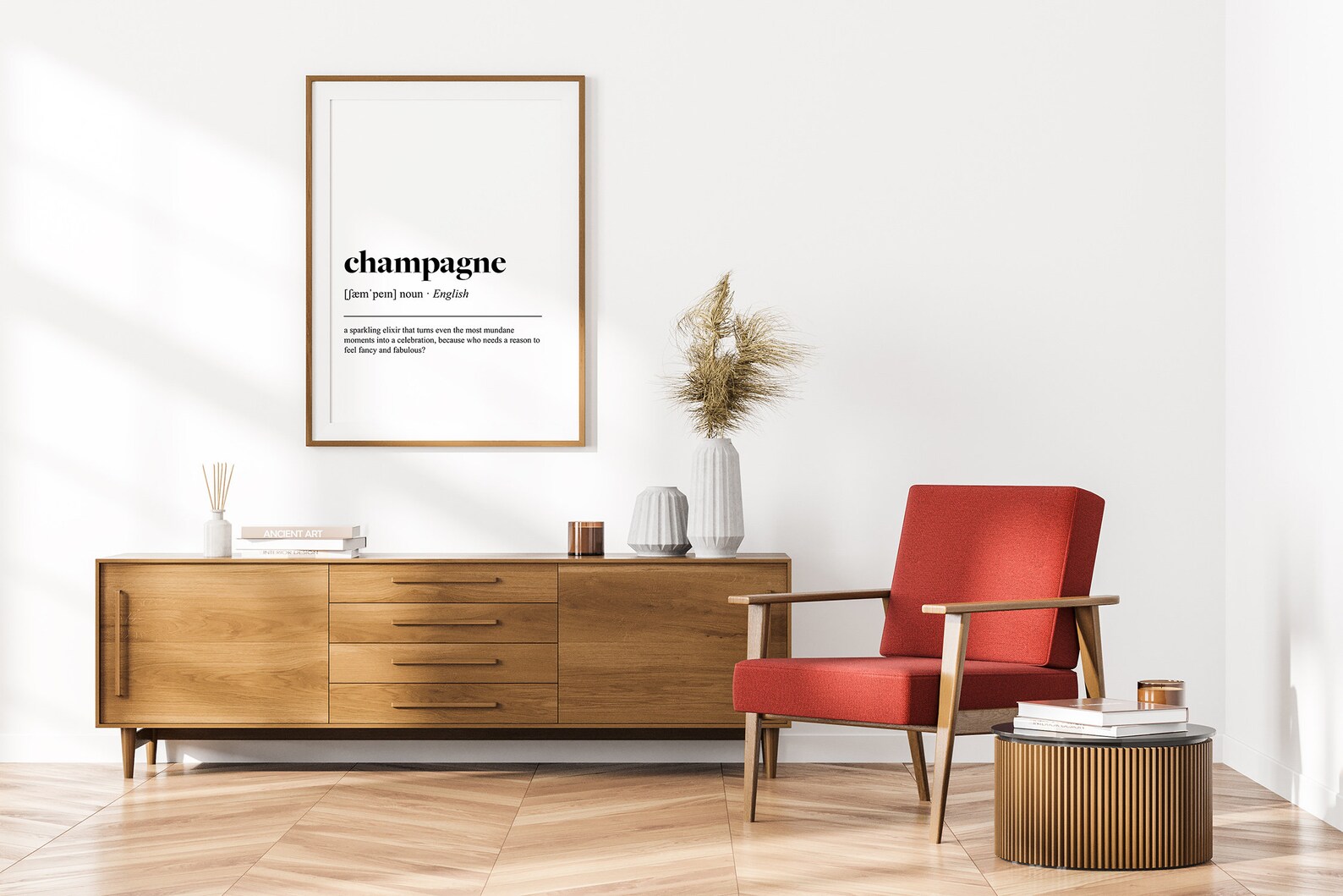 Champagne Definition Print Champagne Decor Champagne Art Champagne ...