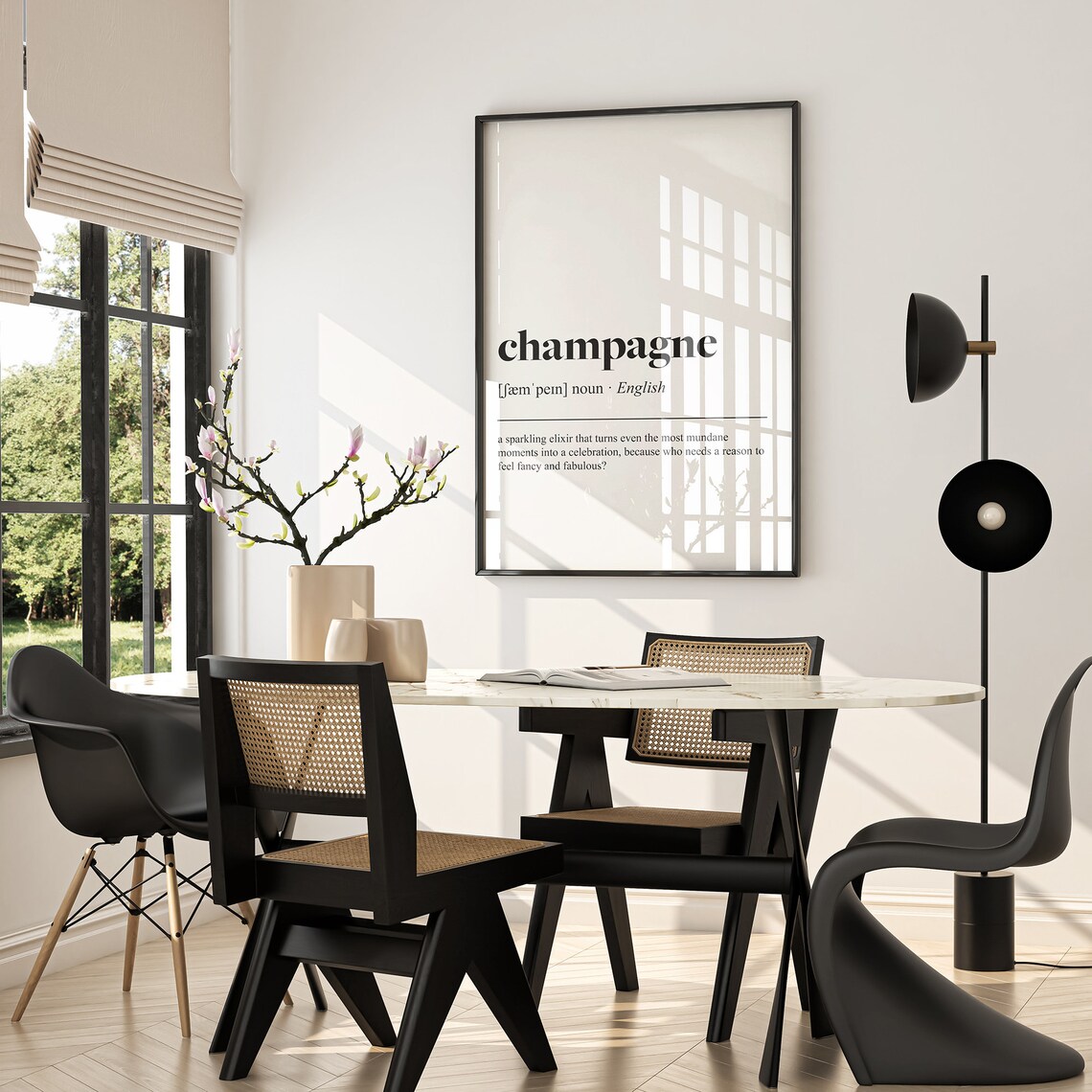 Champagne Definition Print Champagne Decor Champagne Art Champagne ...