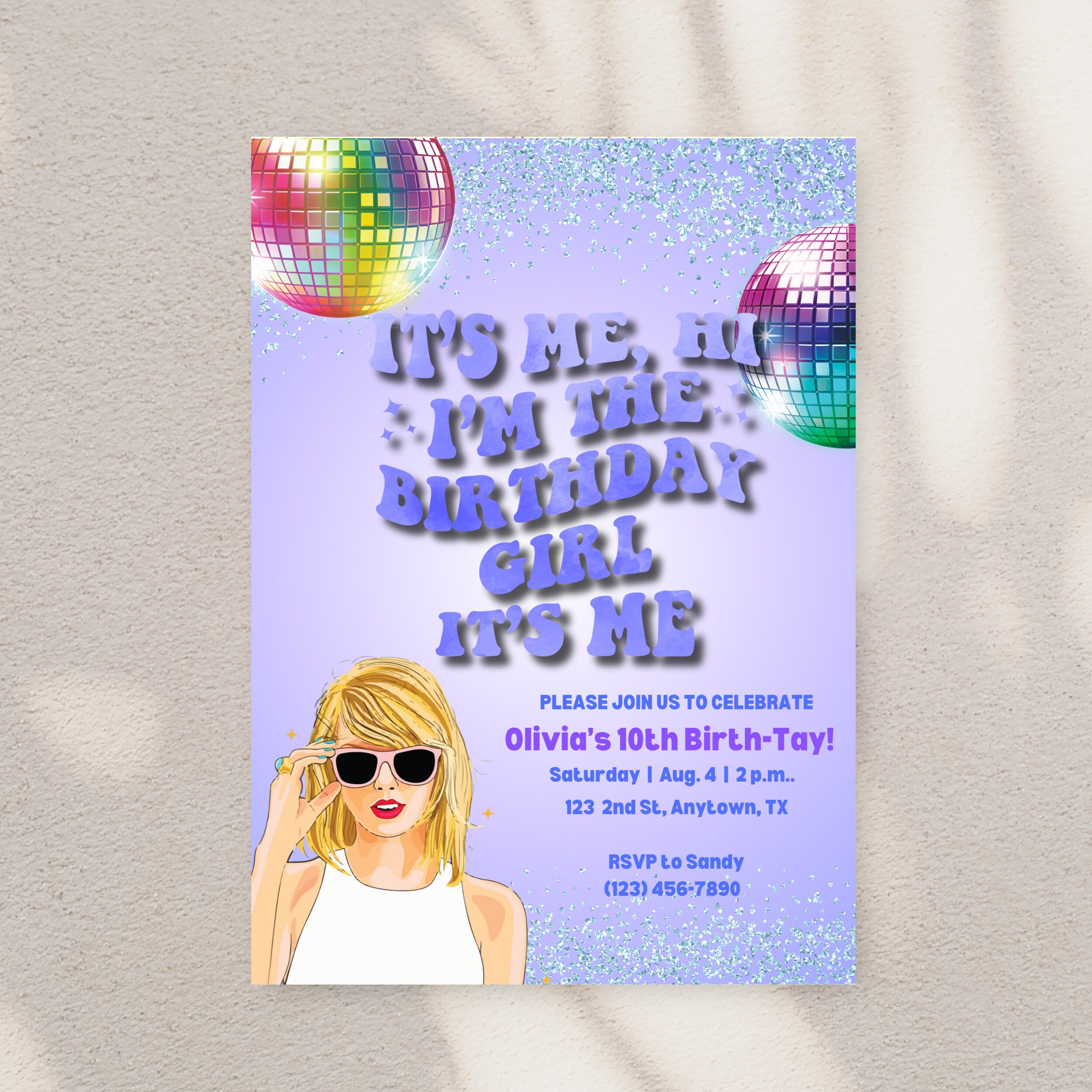 In My Teenage Era Invitation Customizable Birthday Era Party Invite ...