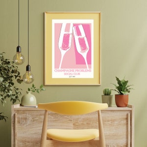 Taylor Swift Champagne Problems Digital Poster Pink Pop Art Aesthetic ...