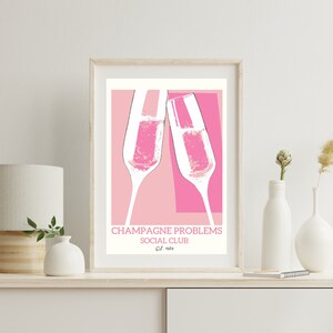 Taylor Swift Champagne Problems Digital Poster Pink Pop Art Aesthetic ...