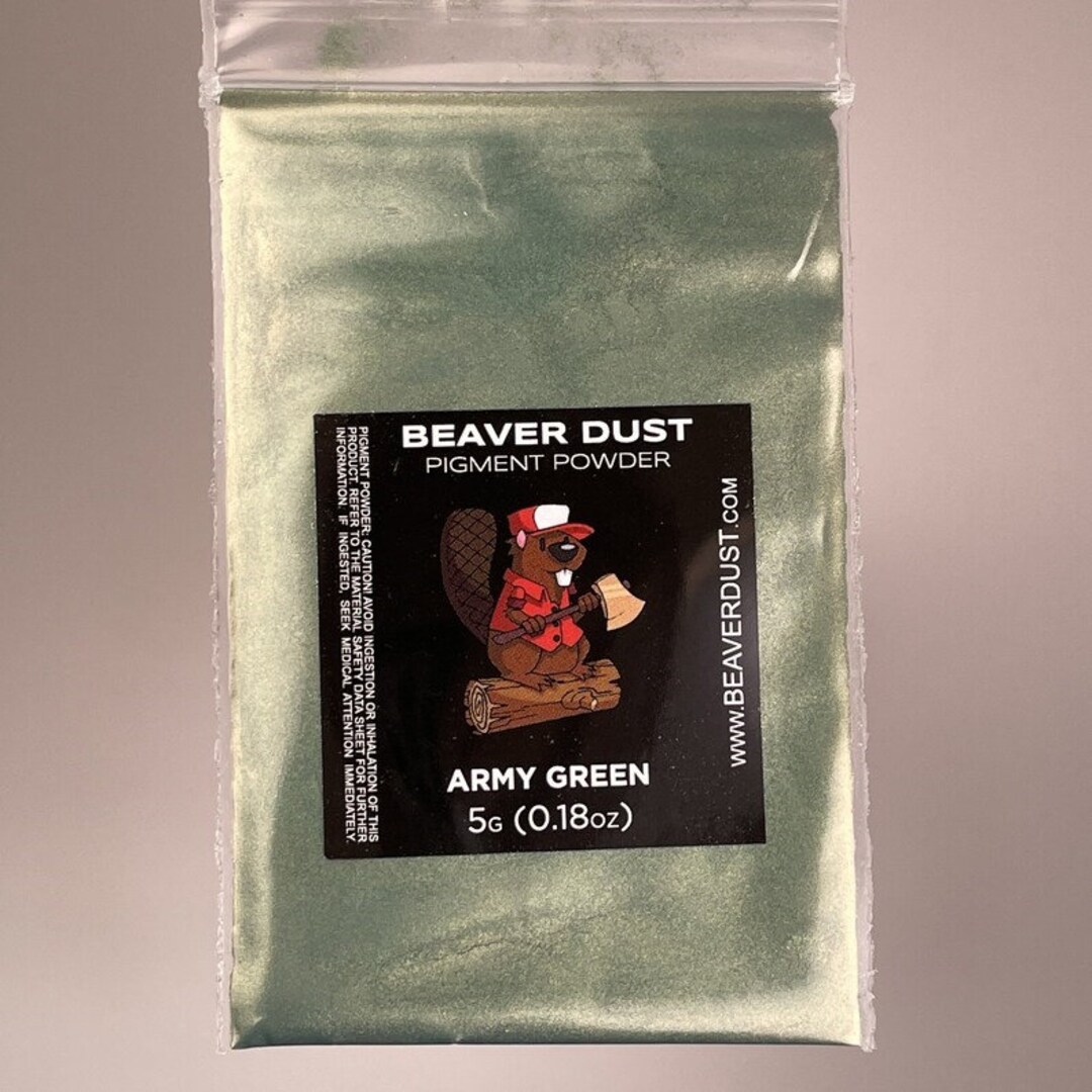 Mica Powder Army Green Mica Powder for Epoxy Resin, Candle Making, Soap ...