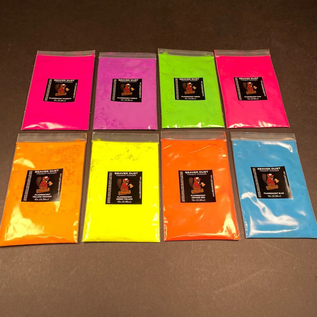 Mica Powder - Variety Pack No11 (fluorescent) - Mica Powder for Epoxy ...