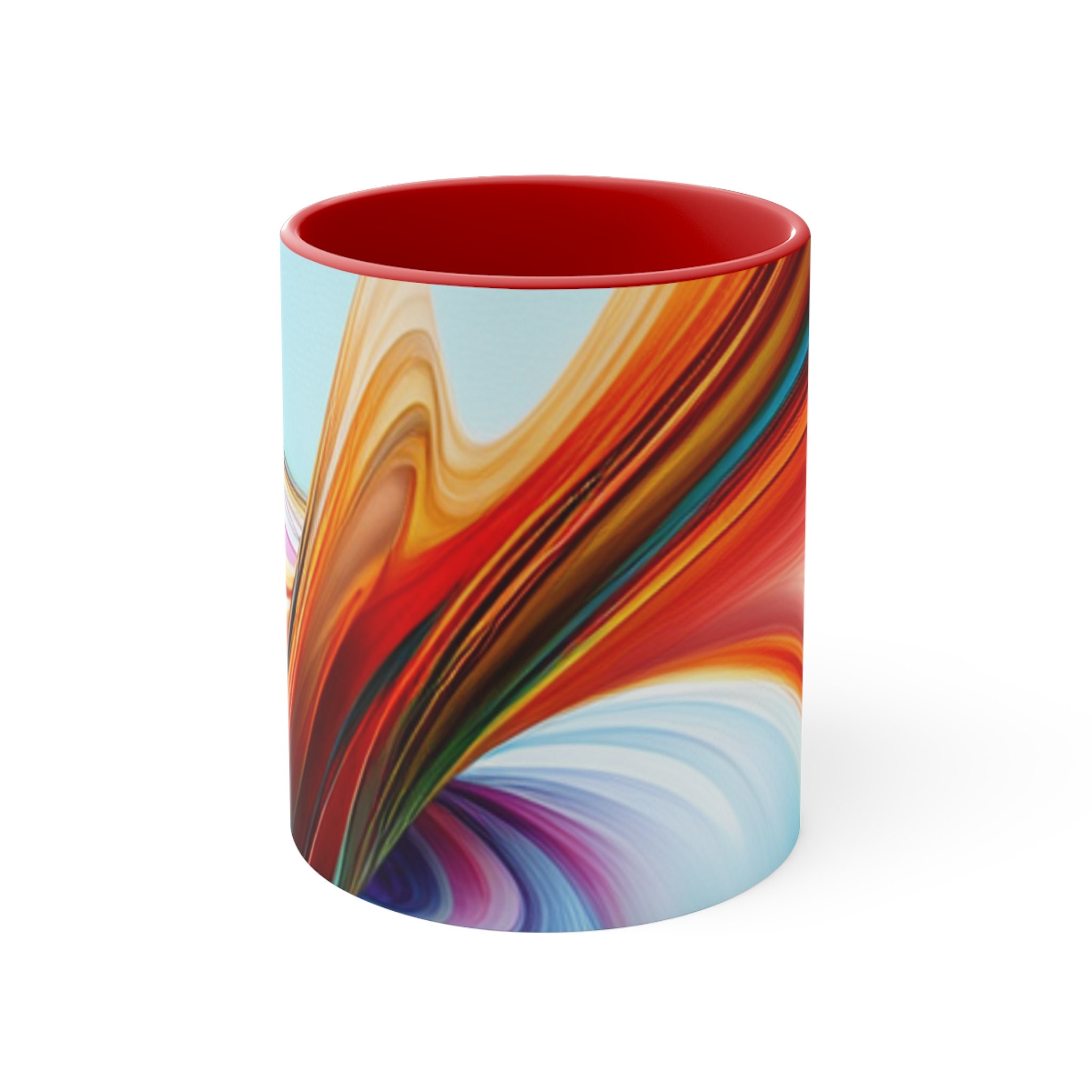 Artistic Aura: Bespoke Abstract Art Coffee Mug, 11oz - Etsy