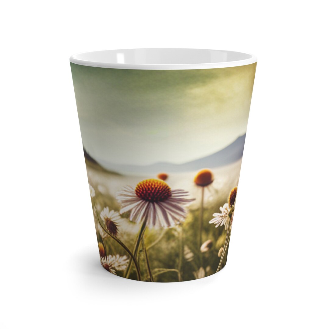 Flowers & Fancy Brews: Whimsical Latte Cup - Etsy