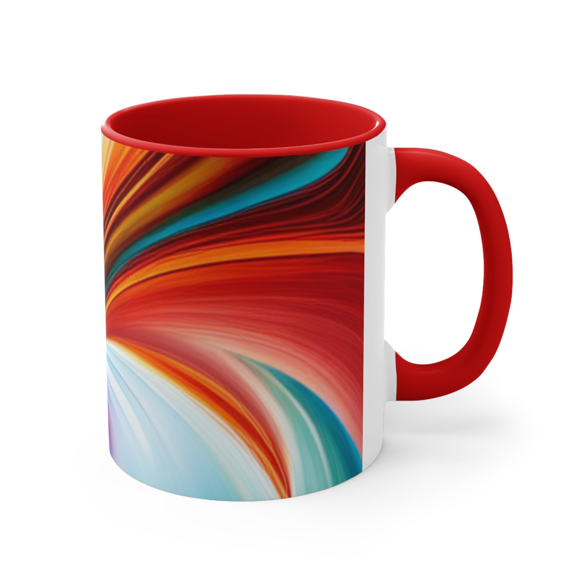 Artistic Aura: Bespoke Abstract Art Coffee Mug, 11oz - Etsy