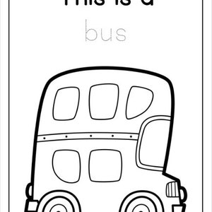 Black White Vehicles Coloring Worksheets - Etsy