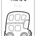 Black White Vehicles Coloring Worksheets - Etsy