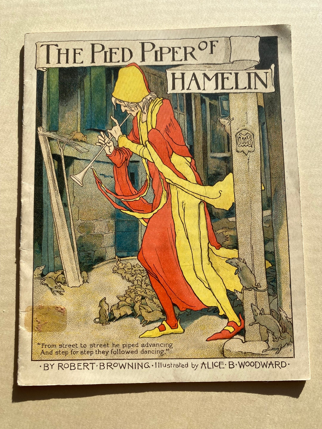 The Pied Piper of Hamelin, Promotional Pamphlet for Hamlen’s Mustard by Robert Browning With ...