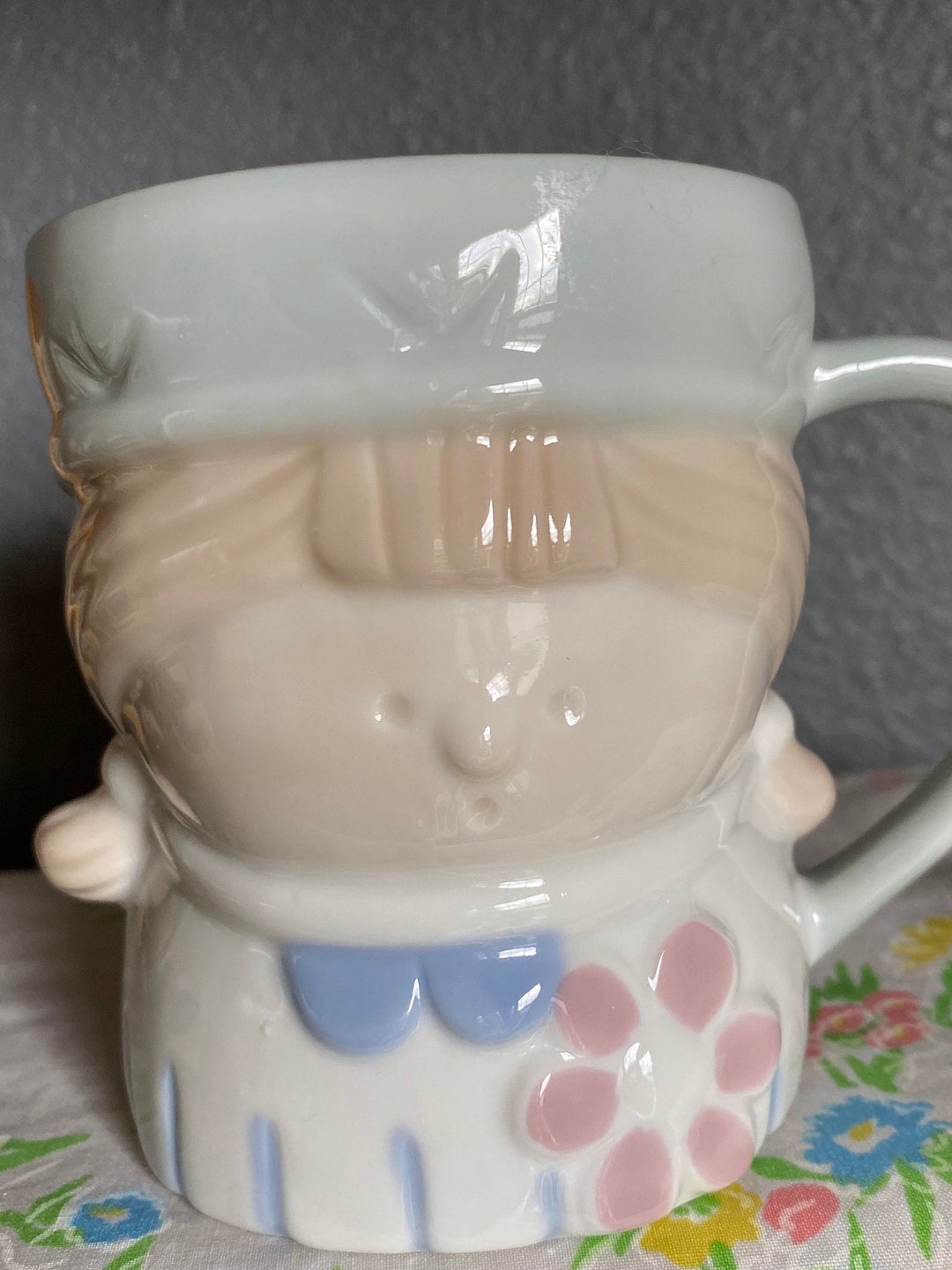 Holt Howard Japan Vintage Girl Mug CUTE Pigtails - Etsy