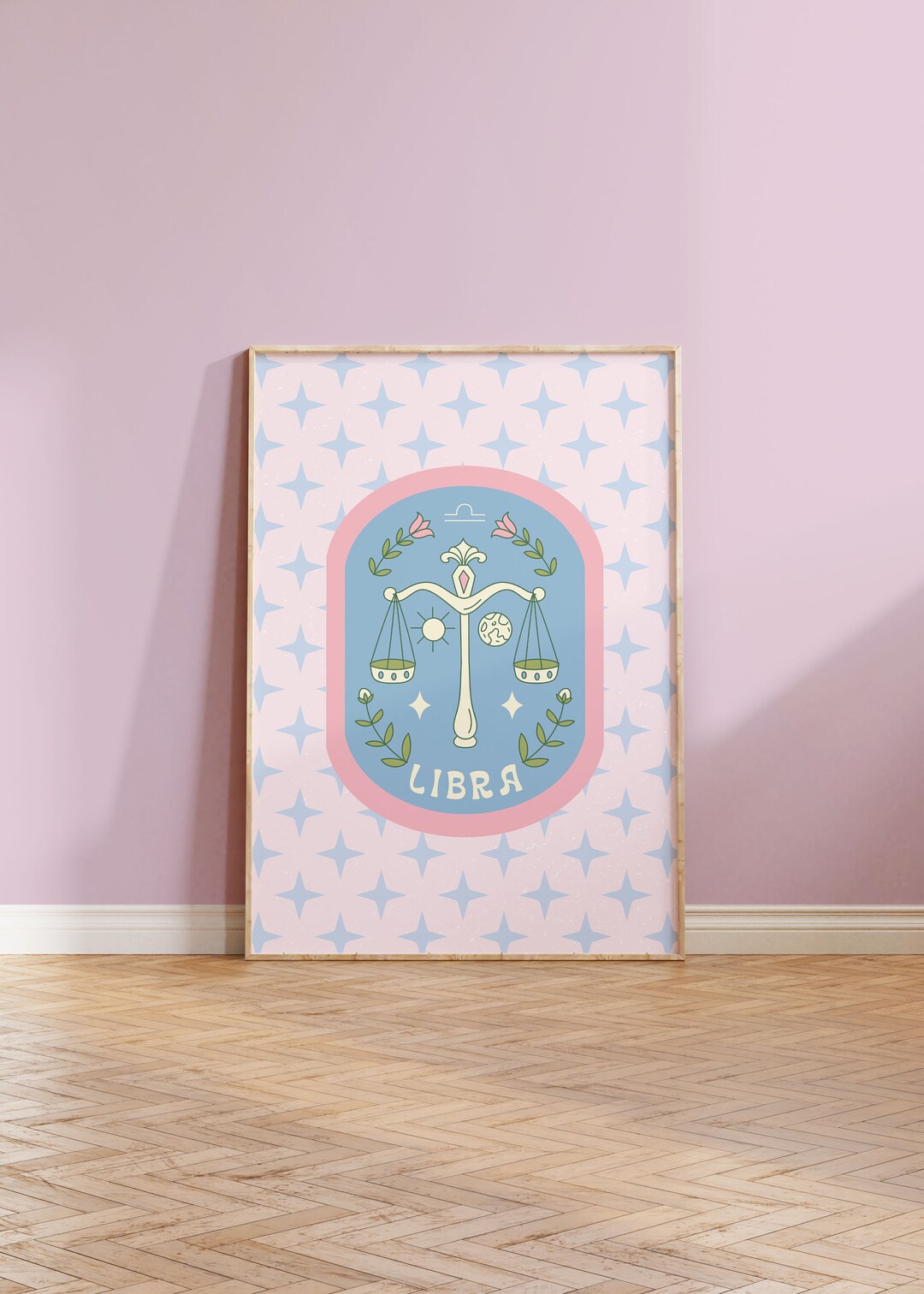 Groovy Zodiac Signs: Art Prints Happy Vibes Astrology Art Retro Horoscope Celestial Printable ...