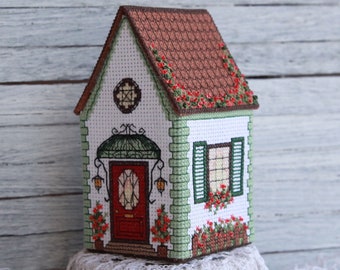 Autumn House Cross Stitch Embroidery Pattern PDF Instant Download 3D ...