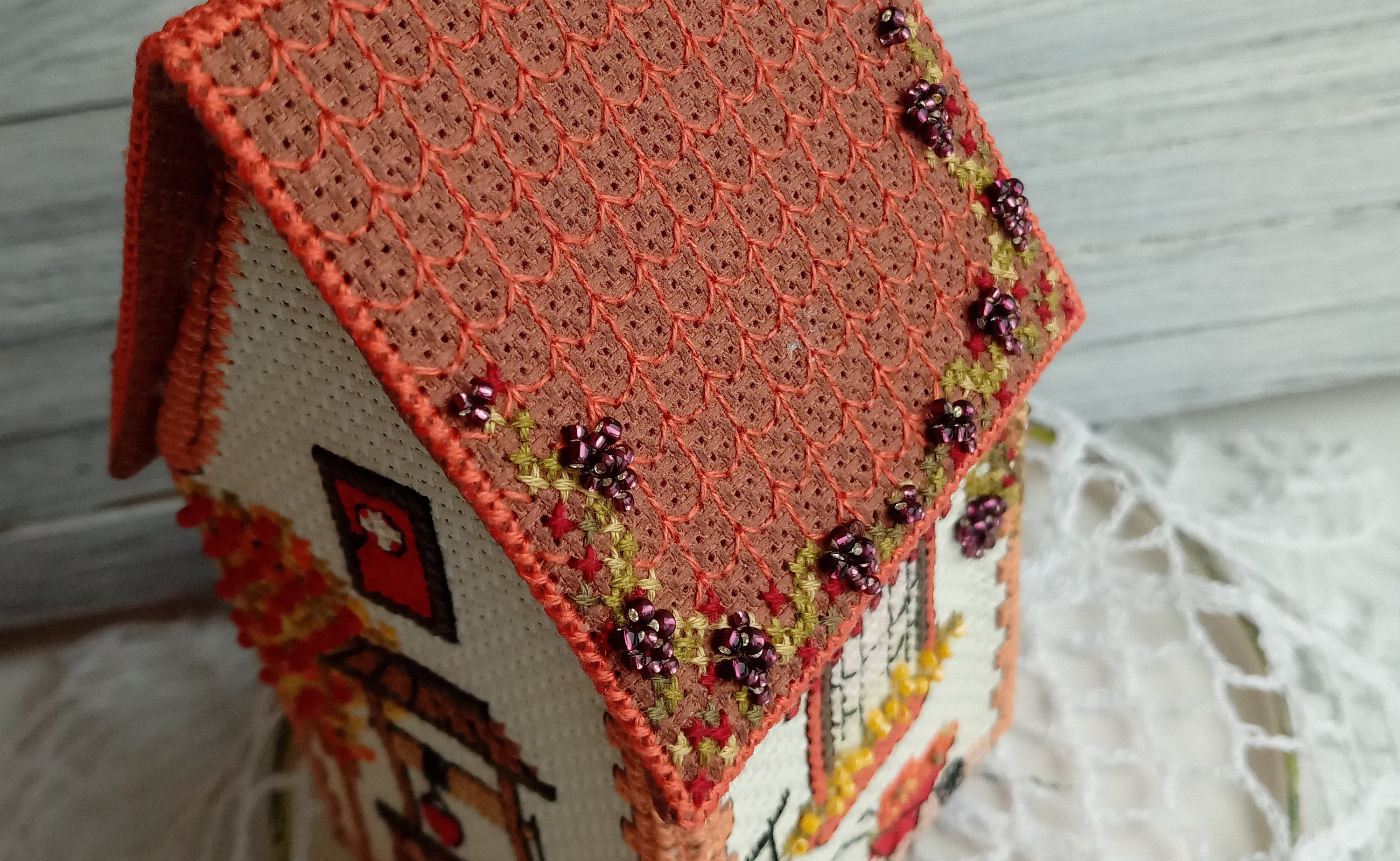 Autumn House Cross Stitch Embroidery Pattern PDF Instant Download 3D ...