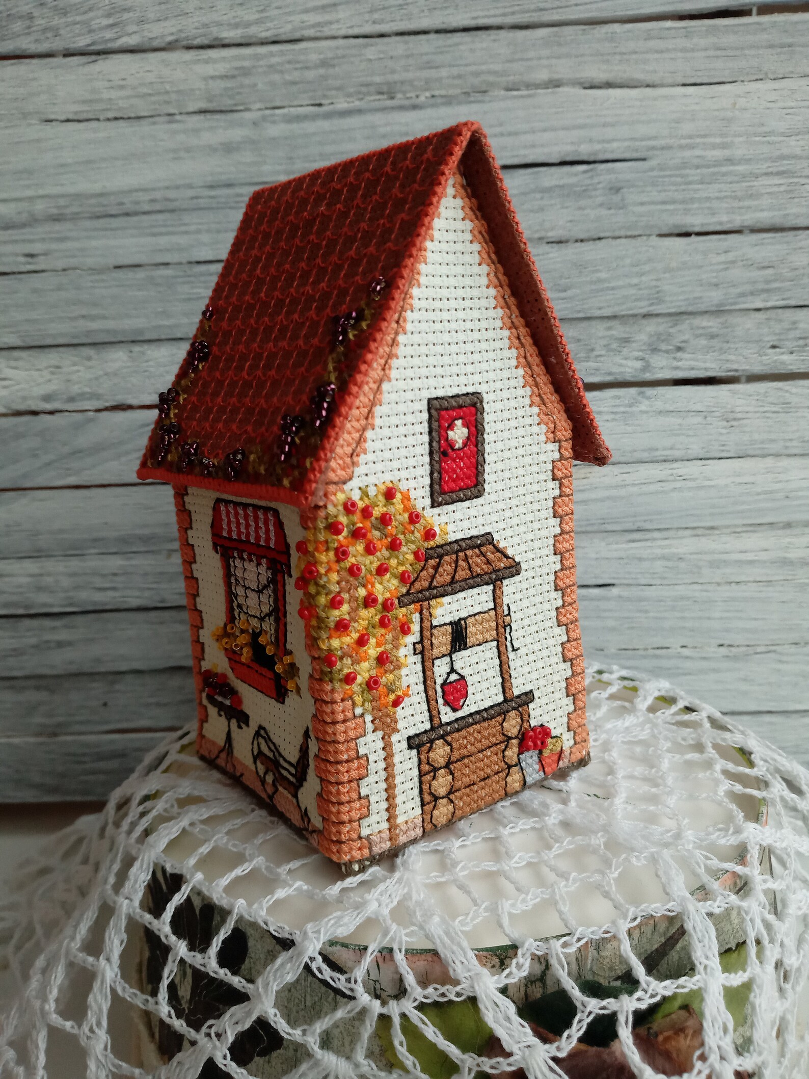 Autumn House Cross Stitch Embroidery Pattern PDF Instant Download 3D ...