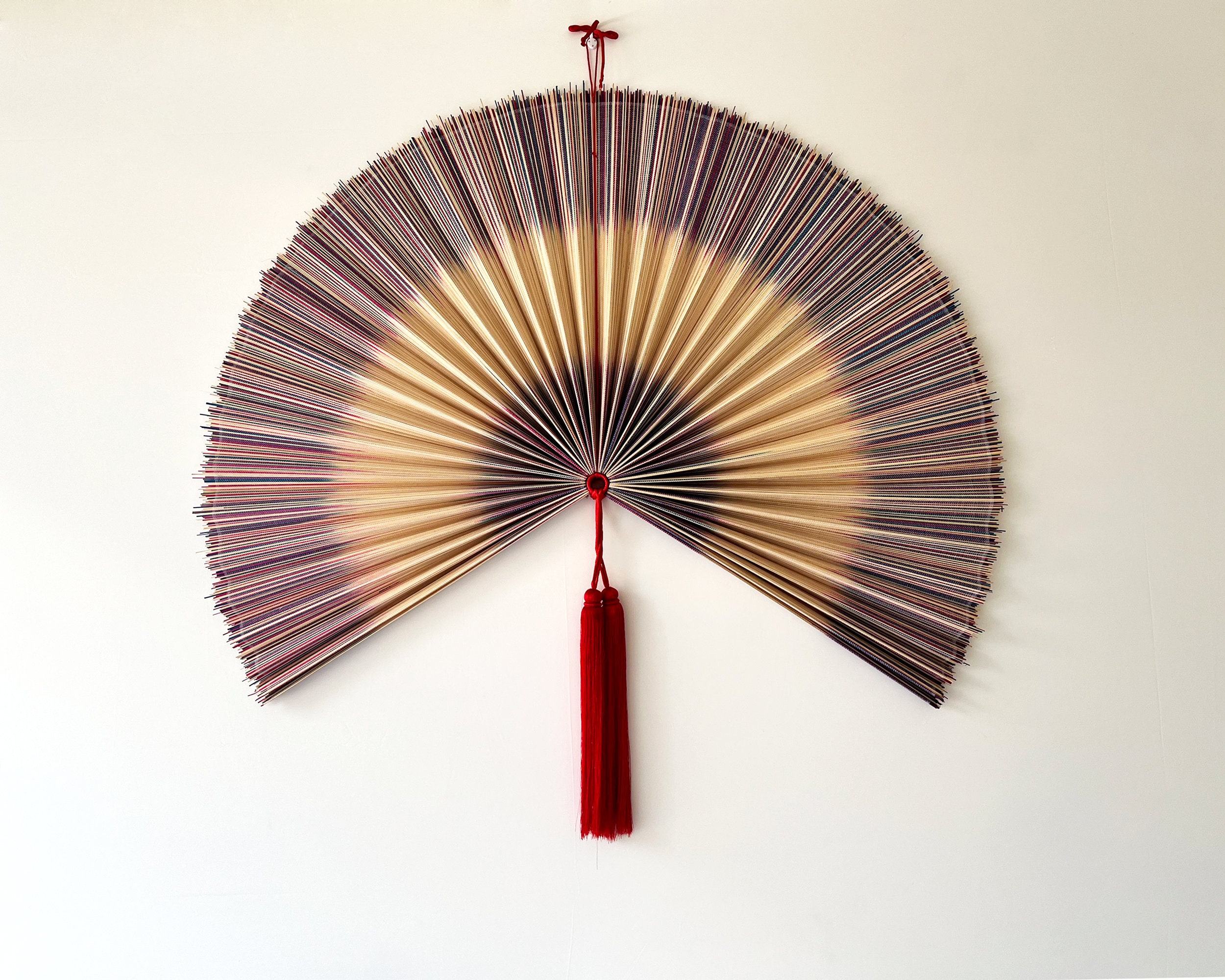 Bamboo Fan, Bamboo Wall Fan, Wall Fan Decor, Wall Fan, Fan Wall, Fan ...