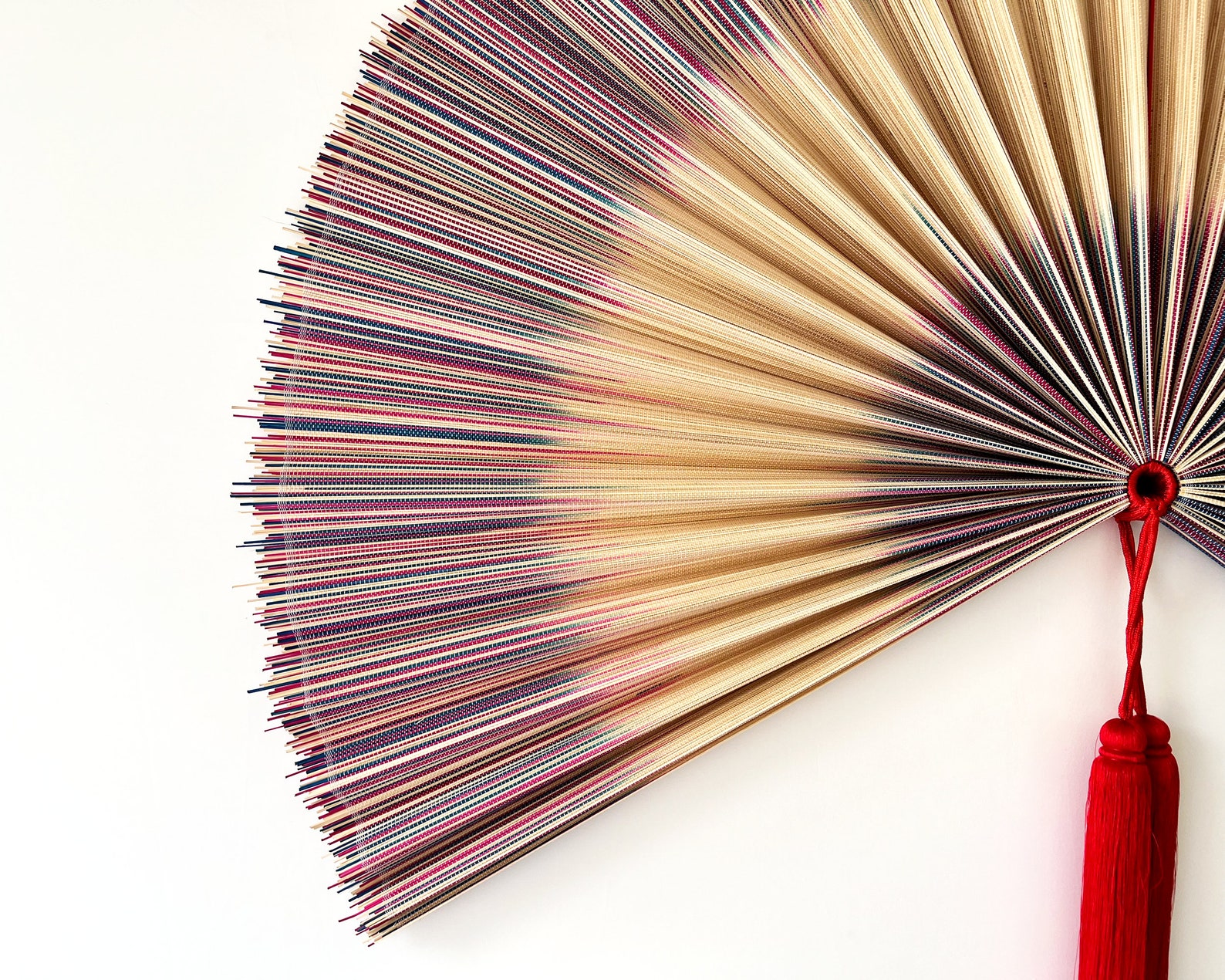 Bamboo Fan, Bamboo Wall Fan, Wall Fan Decor, Wall Fan, Fan Wall, Fan ...