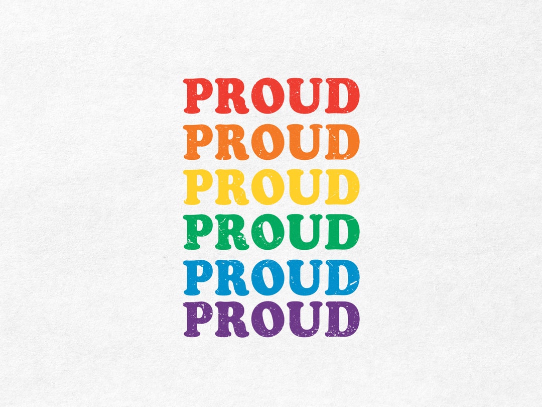 PROUD, Pride T-shirt Graphic, Transparent PNG, High Quality Design ...