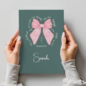 Custom Prayer Journal for Girls, Christian Gifts for Daughter, Bible ...