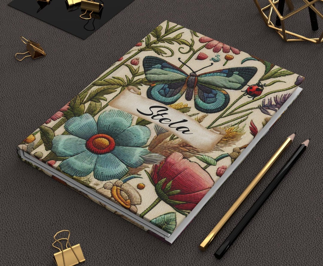 Personalized Journal Custom Wildflower A5 Notebook Floral Journal ...