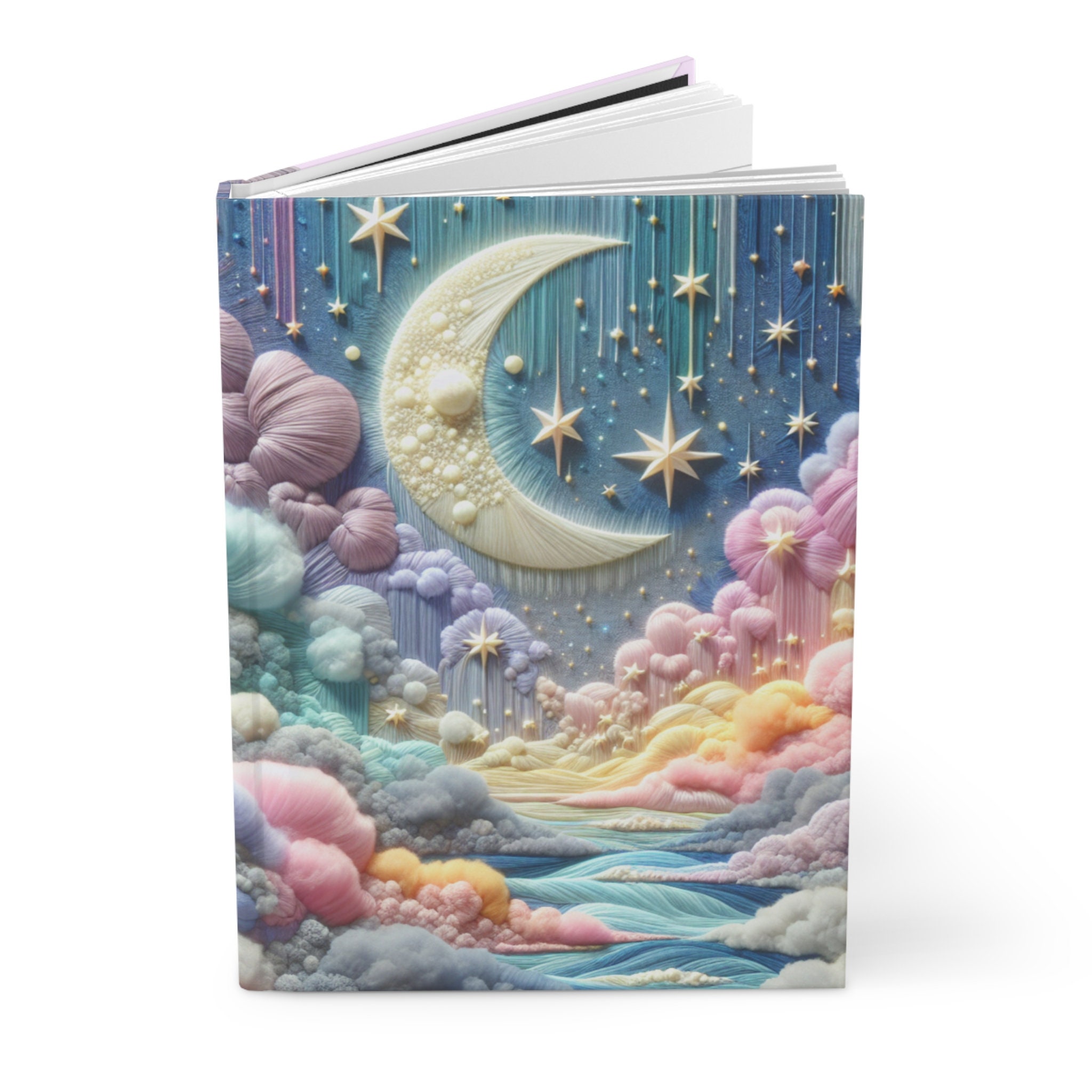 Personalized Moon and Stars Journal, Customized Notebook for Women ...
