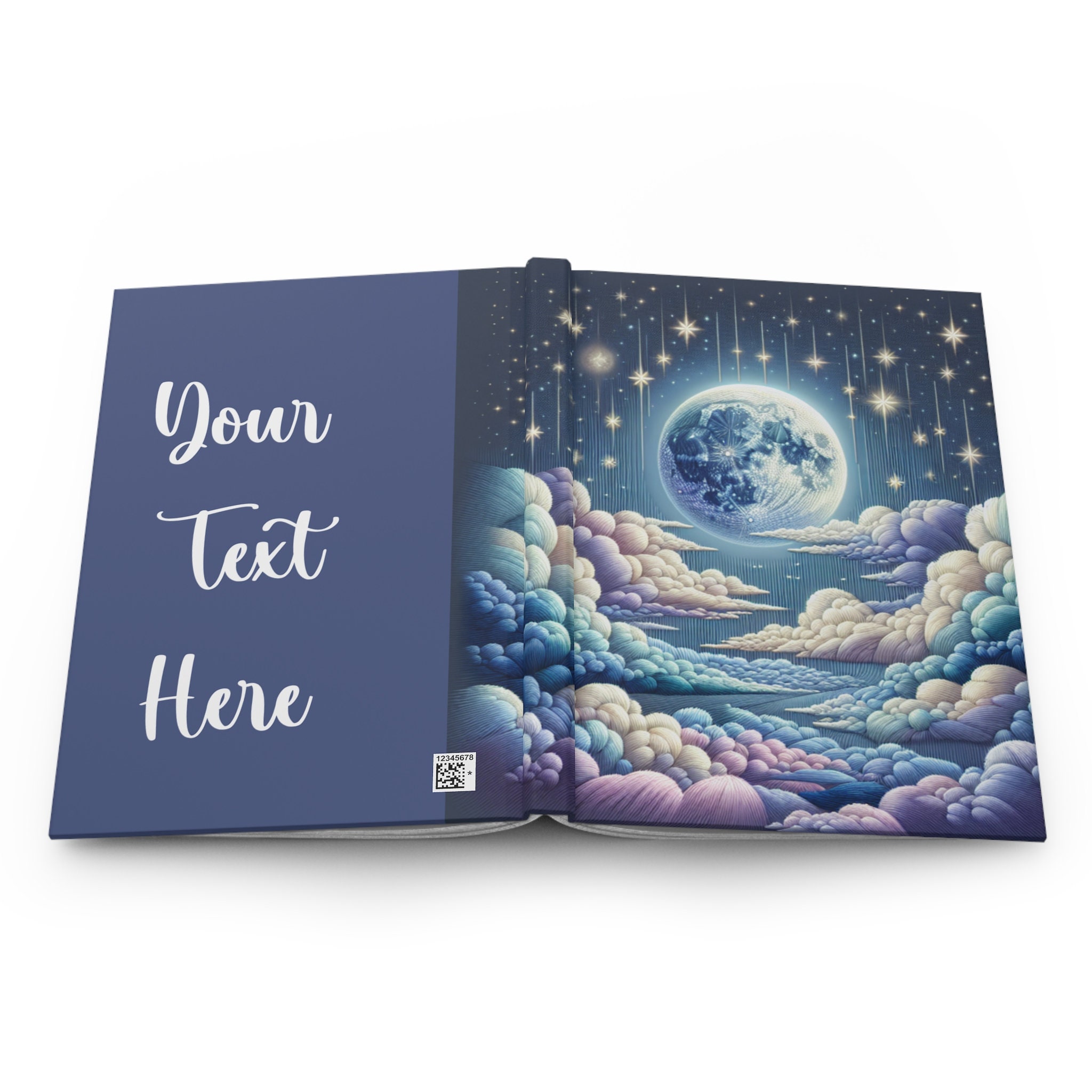 Personalized Moon and Stars Journal, Customized Notebook for Women ...