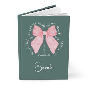 Custom Prayer Journal for Girls, Christian Gifts for Daughter, Bible ...