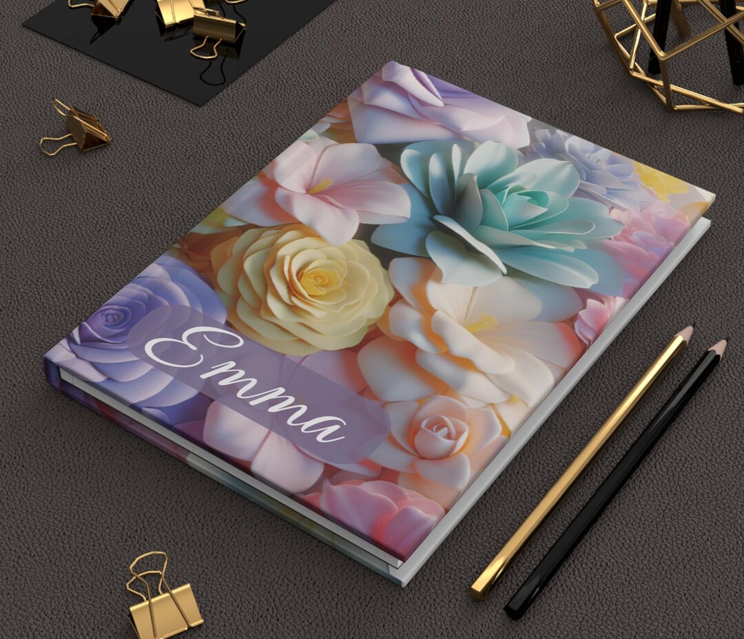 Personalized Journal Custom Wildflower A5 Notebook Floral Journal ...