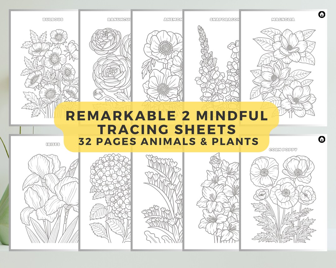 Remarkable Tracing Remarkable Tracing Book Mindfulness Coloring ...