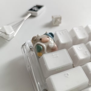 Colorful Cow Artisan Keycap - Etsy