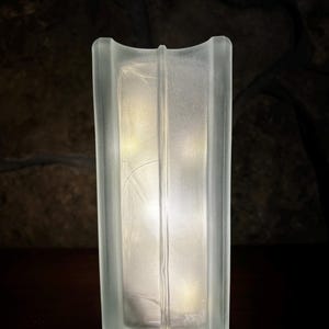 Embroidered Stained Glass Design on Glass Block With Lights - Etsy