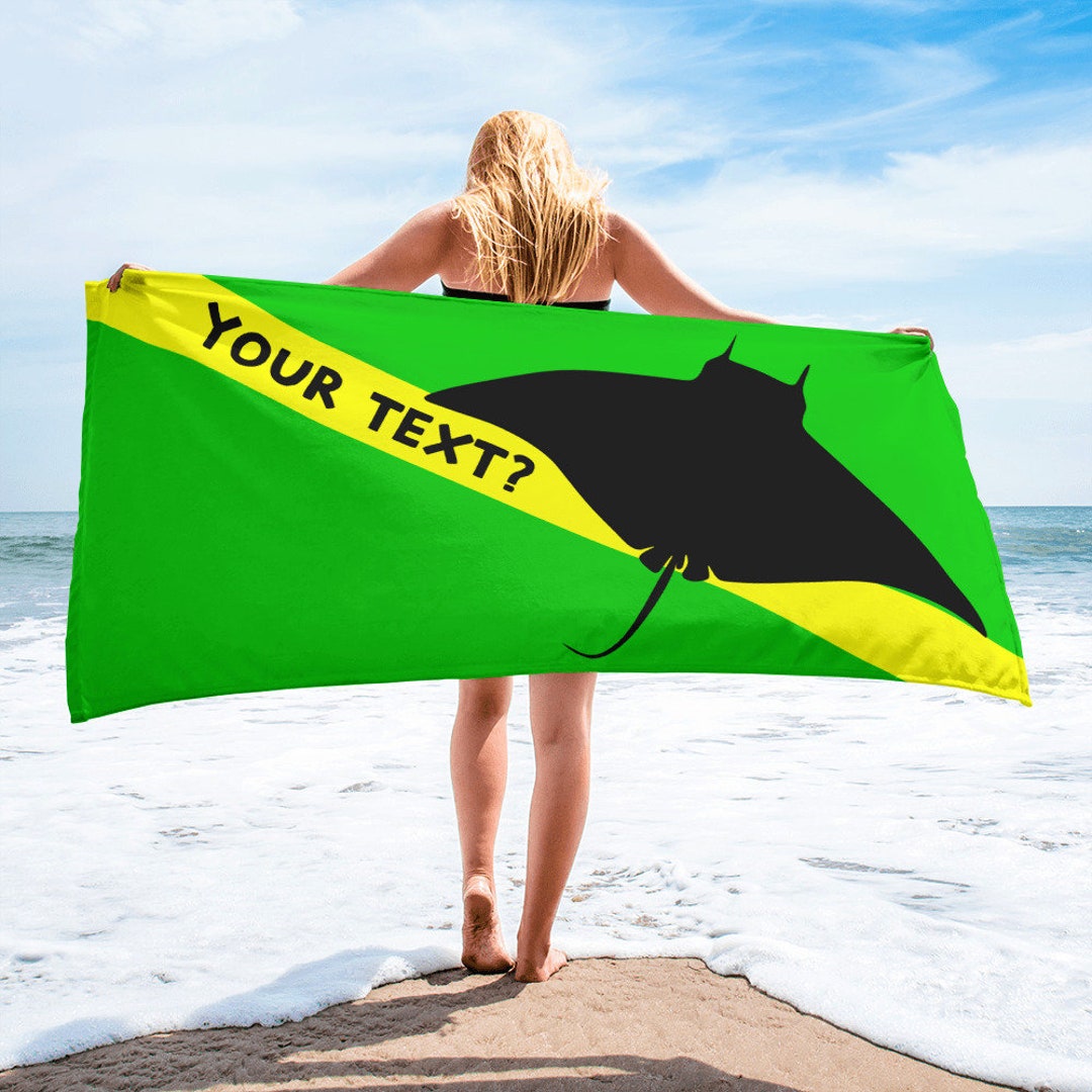 Towel Suba Diver Down Nitrox Flag Manta2 - Etsy
