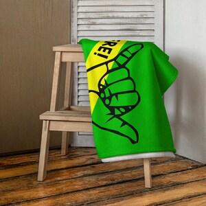 Personalized Beach Towel Hang Loose Scuba Diver Down NITROX Flag 30″ × ...