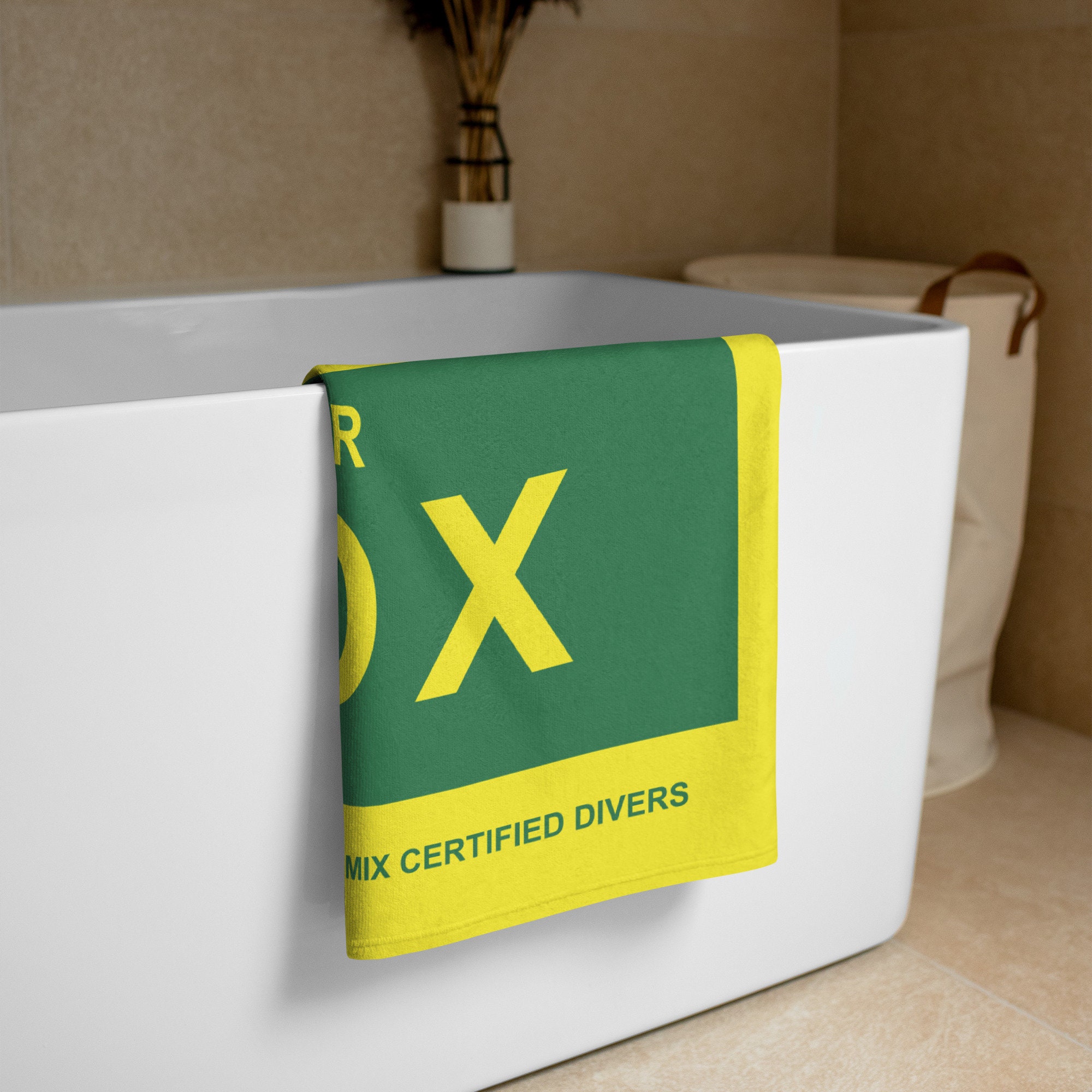 Towel for Scuba Diver With the Nitrox Analyze Logo - Etsy