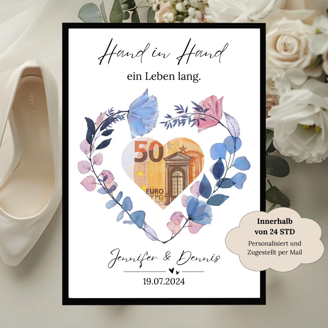 Wedding Gift With Name and Date | Gift for the Bride and Groom ...