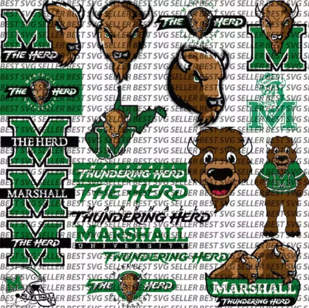 Marshall University SVG, Thundering Herd SVG, Game Day, Football ...