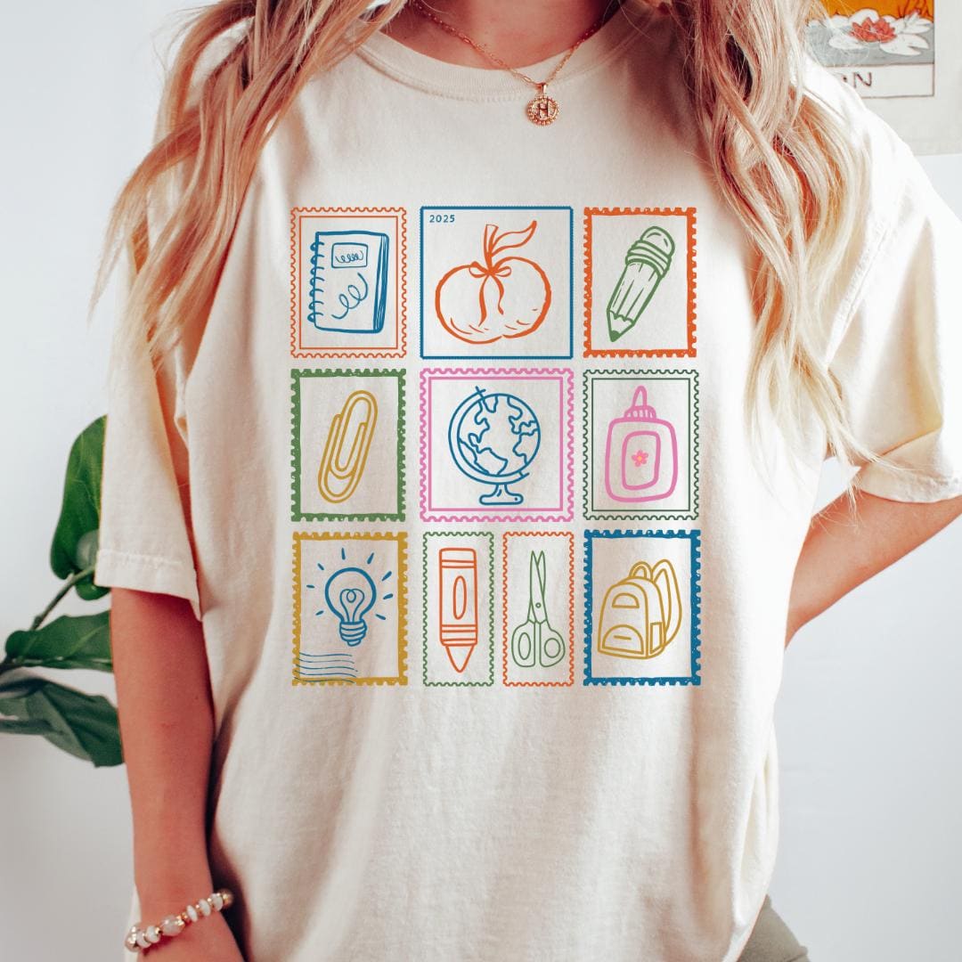 Custom Teacher Back to School Comfort Colors Shirt, Retro Teacher Shirt ...