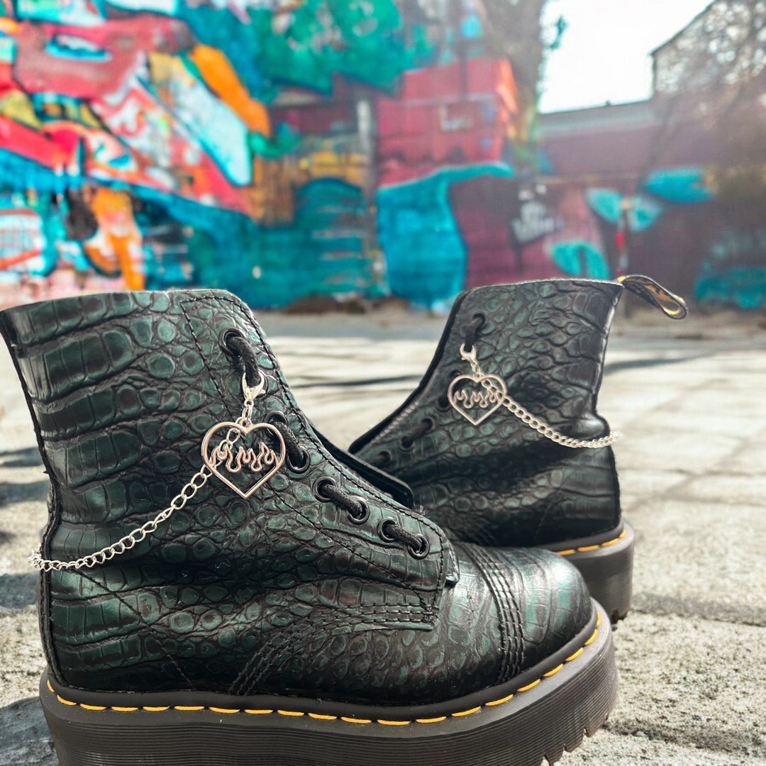 Flaming Heart Chains - Etsy