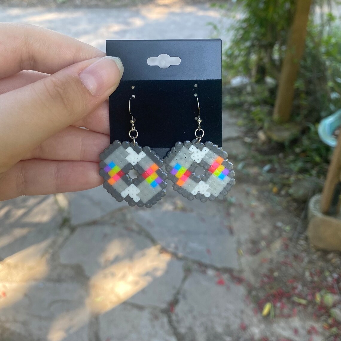 Tech Mini Perler Bead Earrings - Etsy