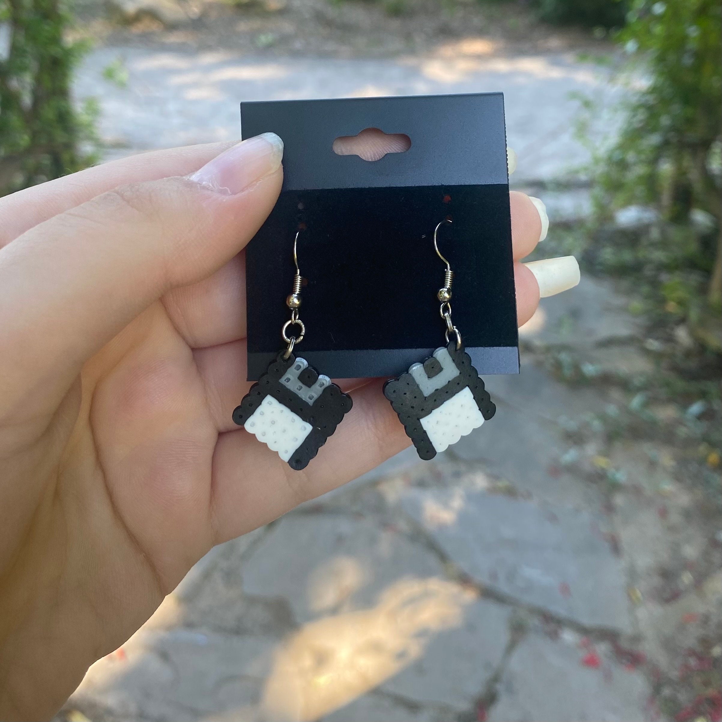 Tech Mini Perler Bead Earrings - Etsy