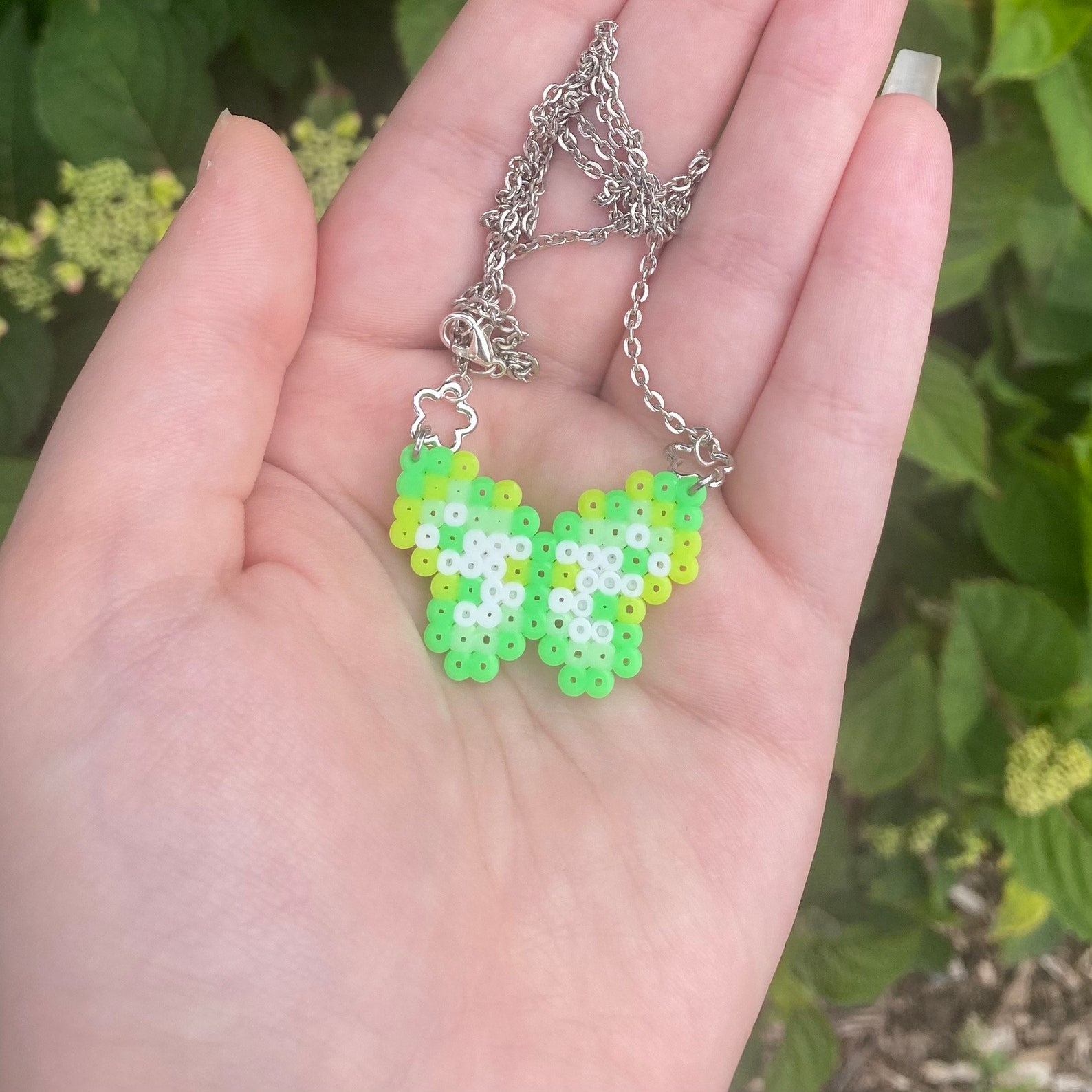 Perler Bead Butterfly Necklace - Etsy