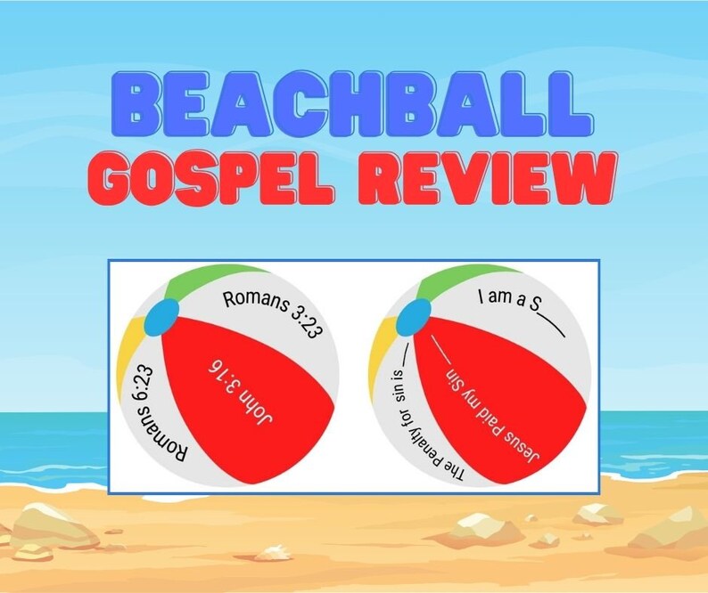 Beachball Gospel Review Activity - Bad News/good News - Etsy