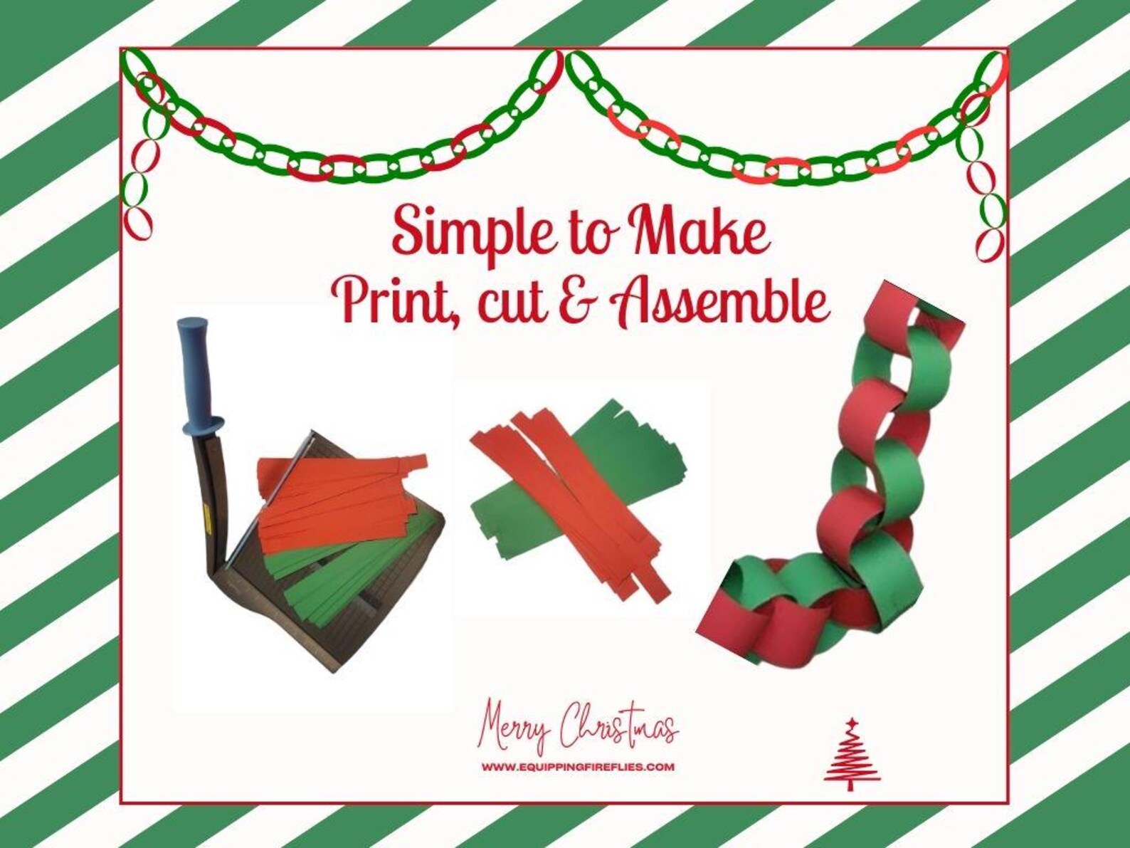 ADVENT PAPER CHAIN - Countdown to Christmas - Etsy