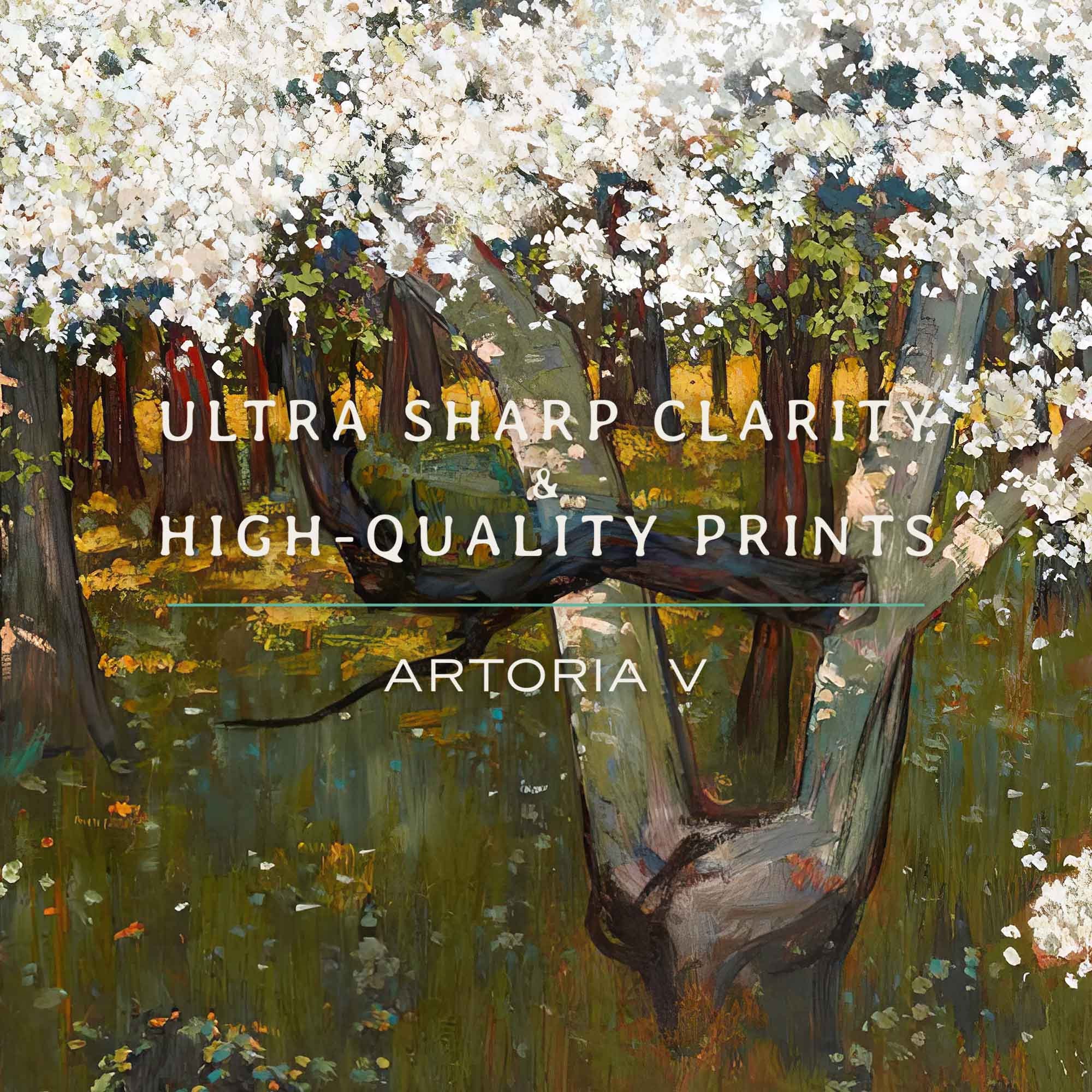 White Flower Tree Printable, Vintage Floral Wall Art, Apple Tree Poster ...