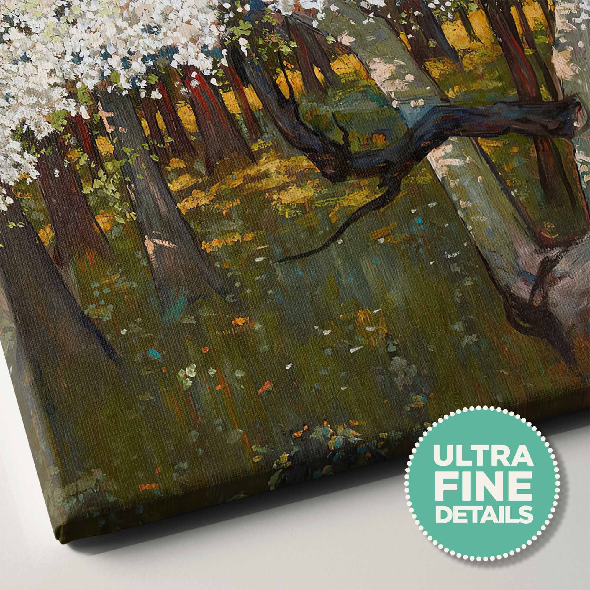 White Flower Tree Printable, Vintage Floral Wall Art, Apple Tree Poster ...