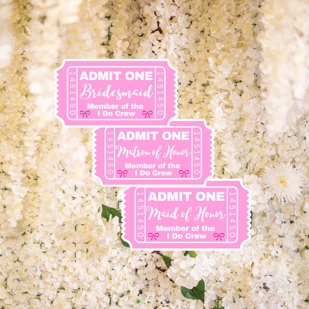 Bridesmaid Vinyl Sticker, Sticker Set, Will You Be My Bridesmaid ...