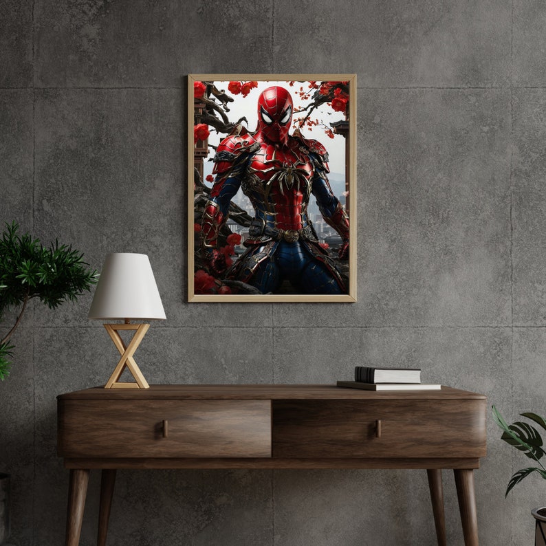 Samurai Spider: Epic Illustration of Spider-man in Samurai Armor ...