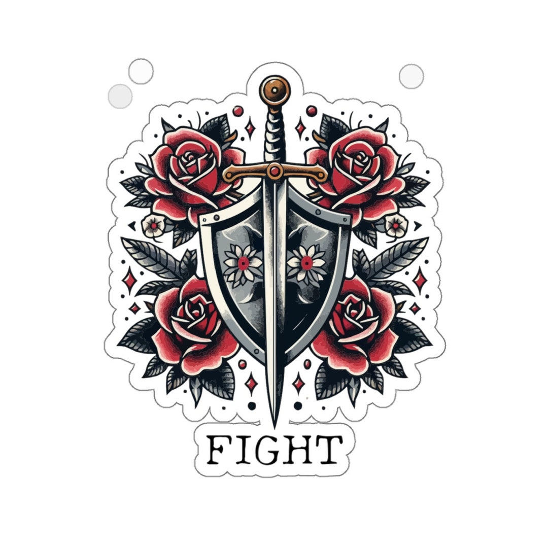 Fighter/fight Dungeons and Dragons Sword, Shield and Roses Fighter ...