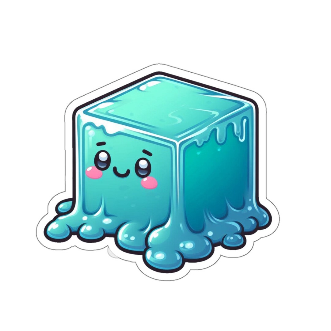 Gelatinous Cube Cute Jelly Danger Square - Etsy