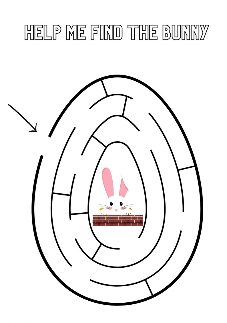 Easter Activity Work Sheets - Etsy